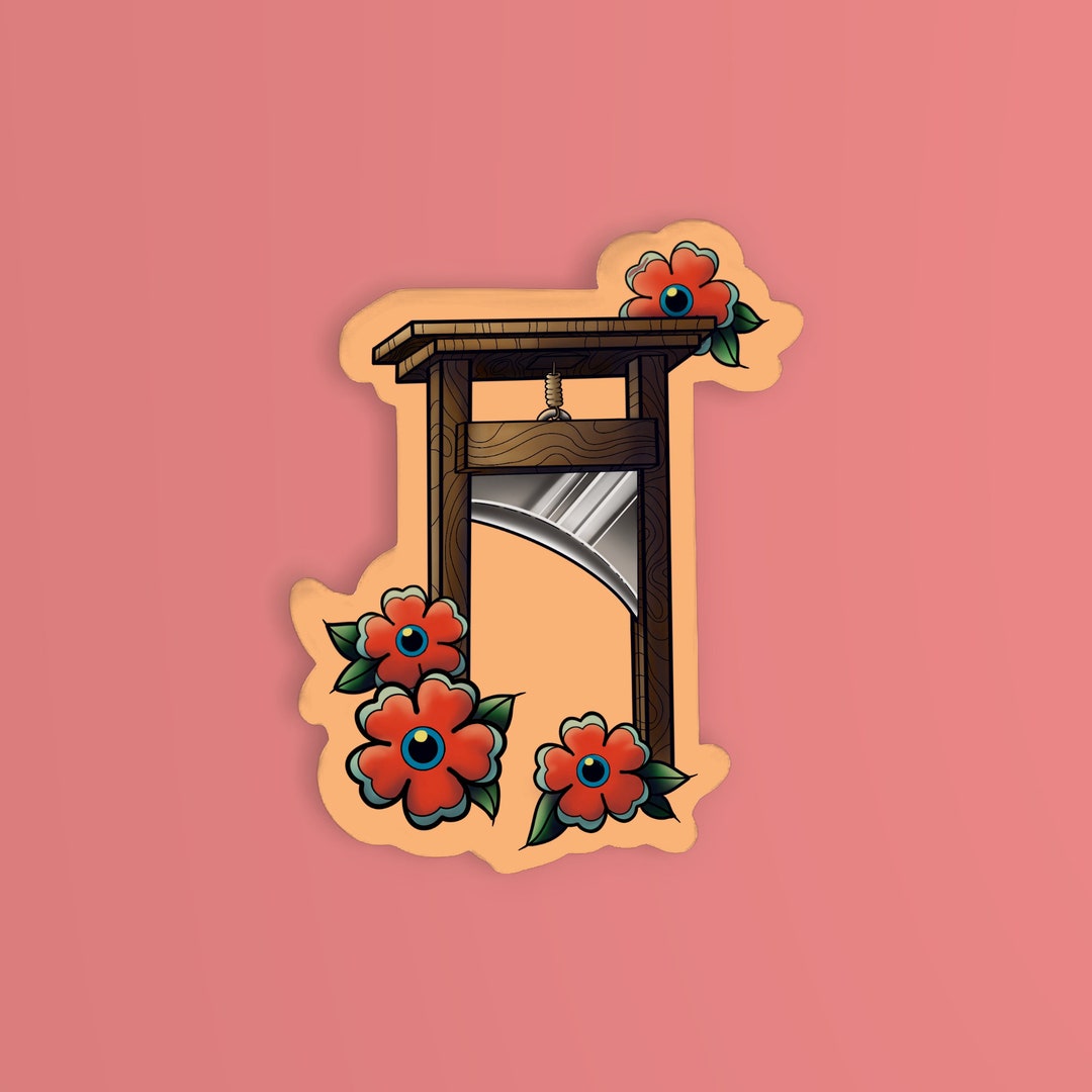 Guillotine Sticker - Etsy