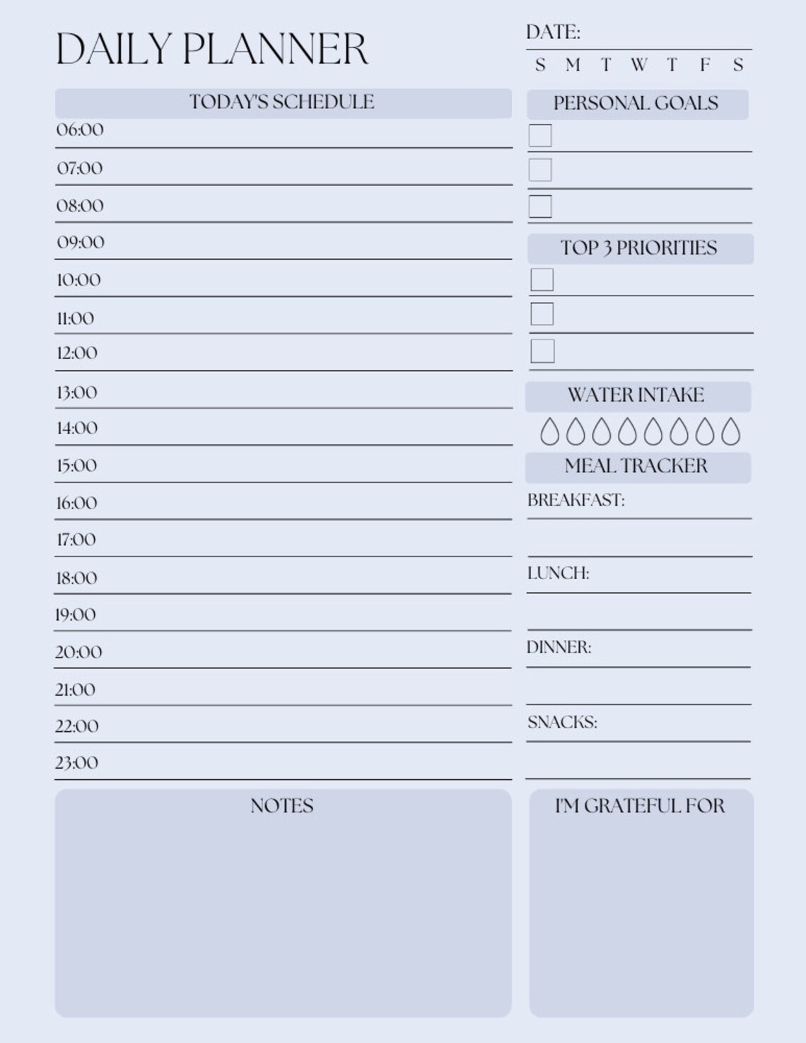 Daily Planner Notepad - Etsy