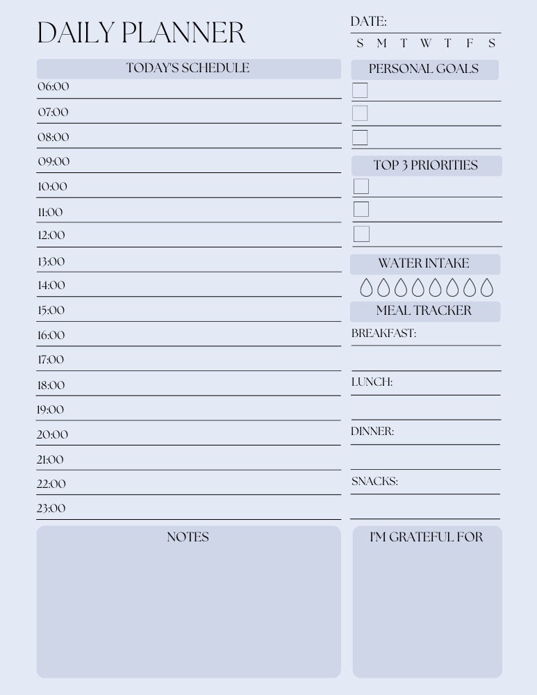 Daily Planner Notepad - Etsy