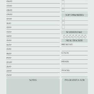 Daily Planner Notepad - Etsy