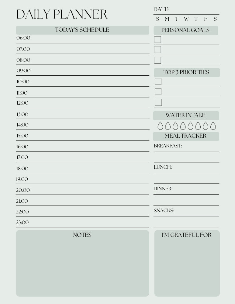 Daily Planner Notepad - Etsy