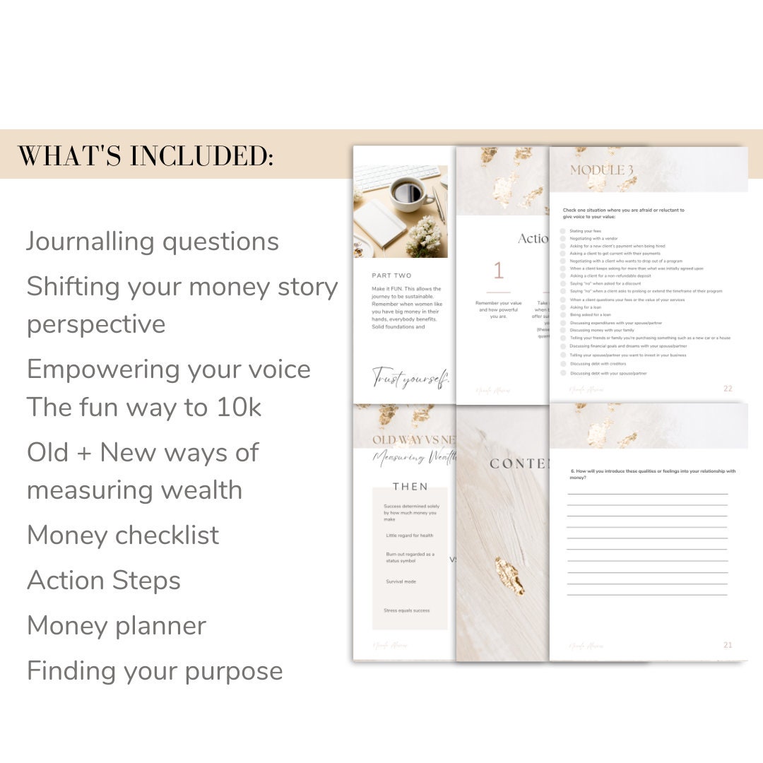 Money Workbook - Etsy