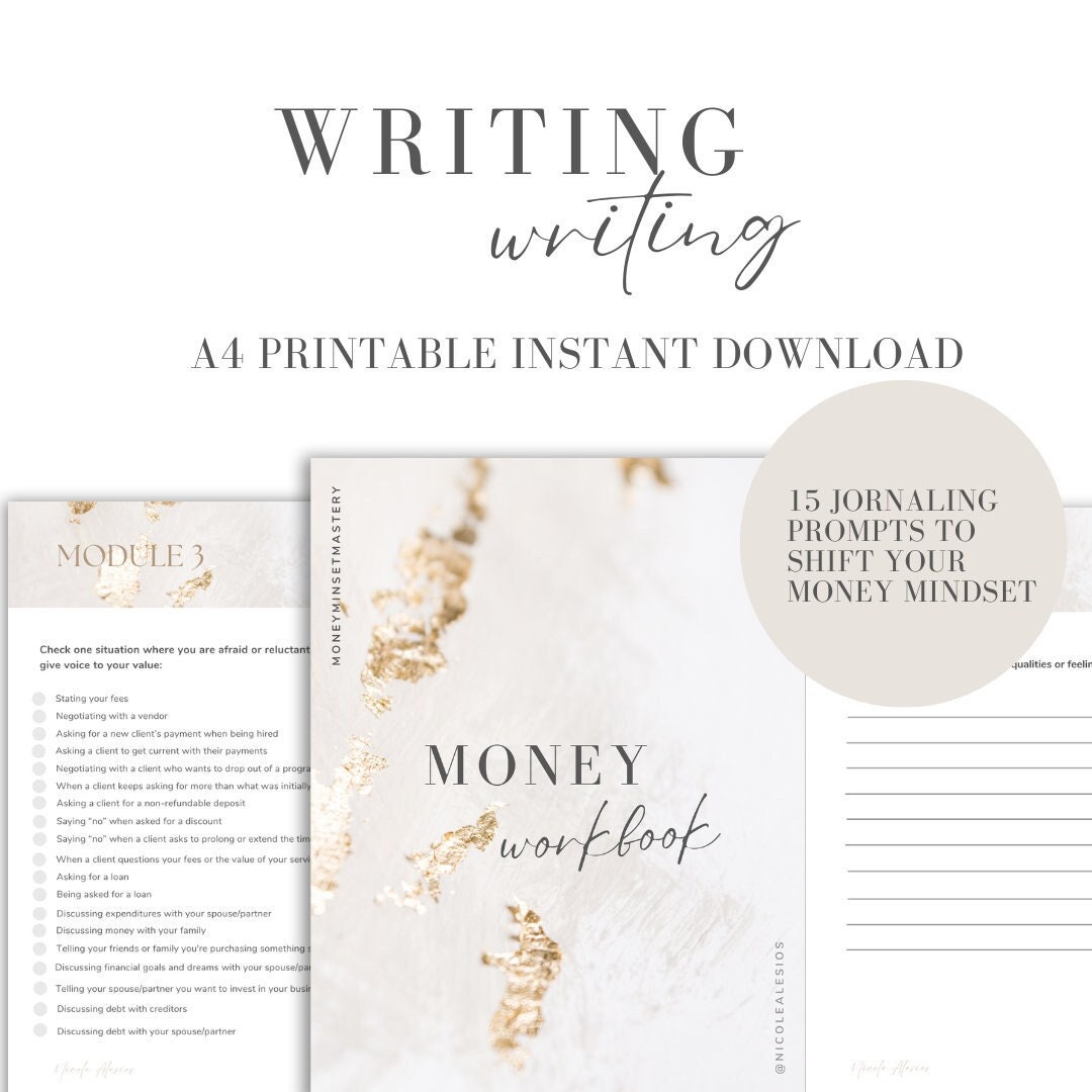 Money Workbook - Etsy