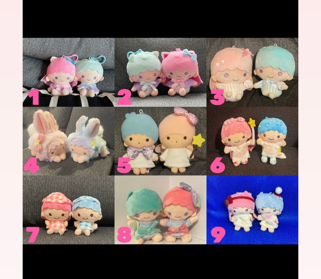 Little Twin Stars Plush Keychains - Etsy