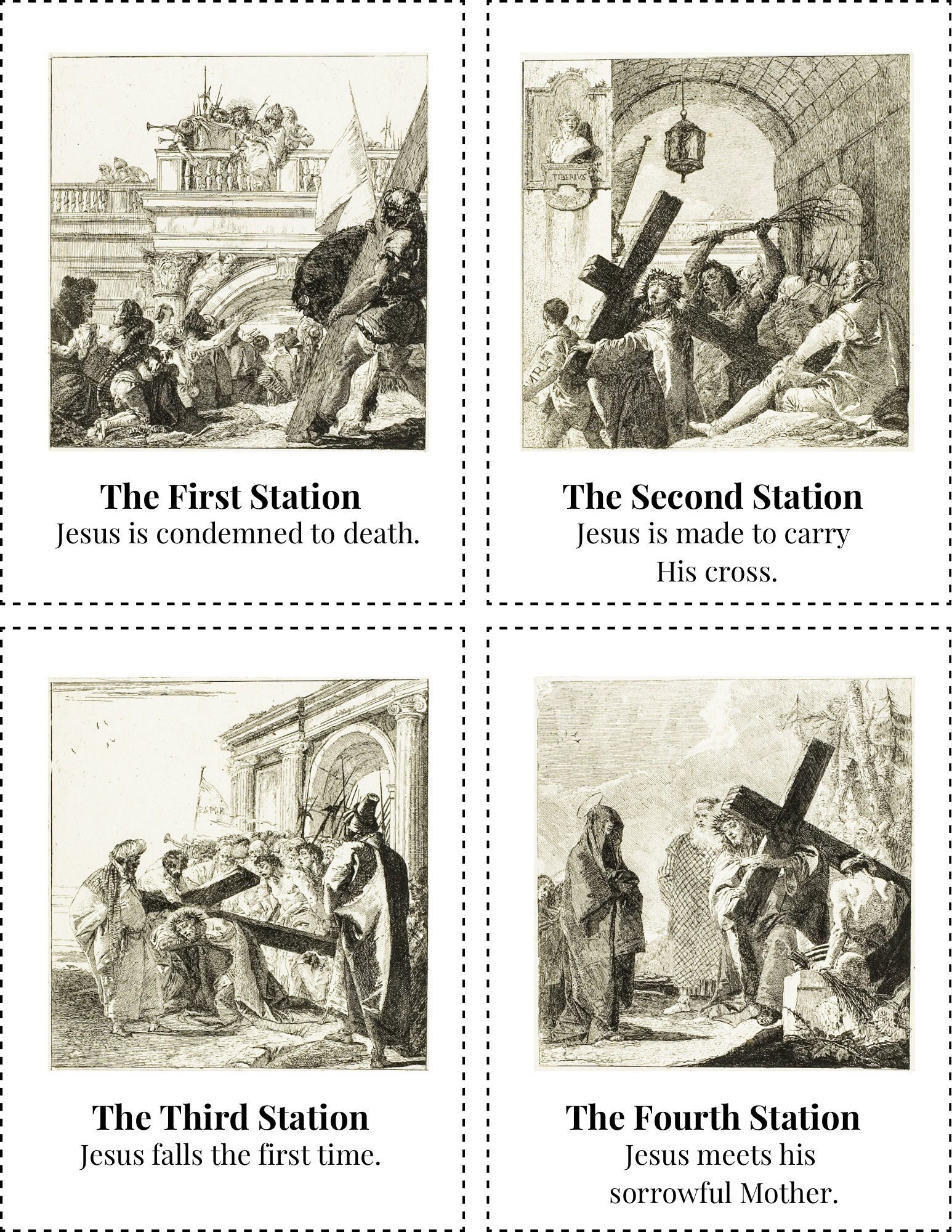 Stations of the Cross PDF Printable for Liturgical Living Home ...