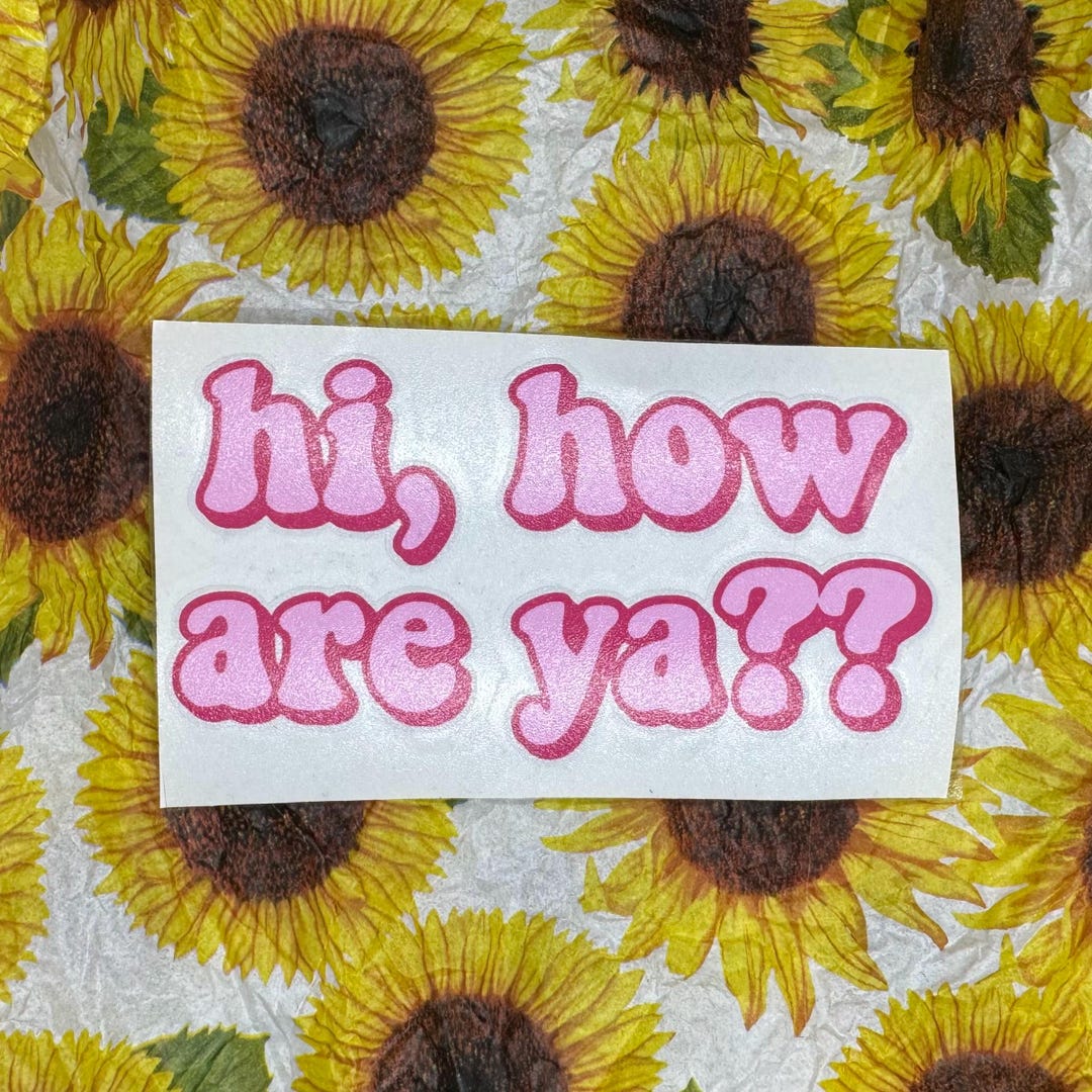 HI, How Are Ya? Jeffree Star Sticker Decal - Etsy