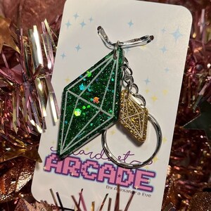 The Sims Mood Keyring Plumbob Keychain - Etsy