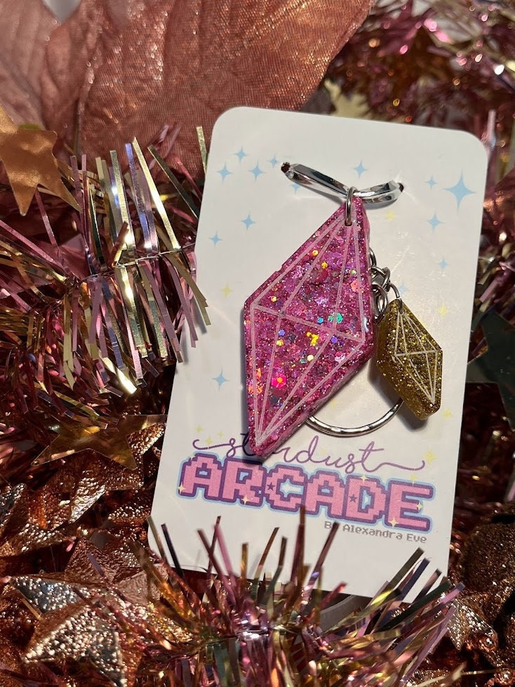 The Sims Mood Keyring Plumbob Keychain - Etsy