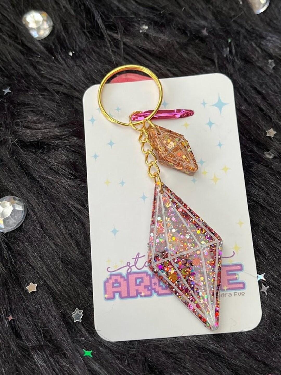 The Sims Mood Keyring Plumbob Keychain - Etsy