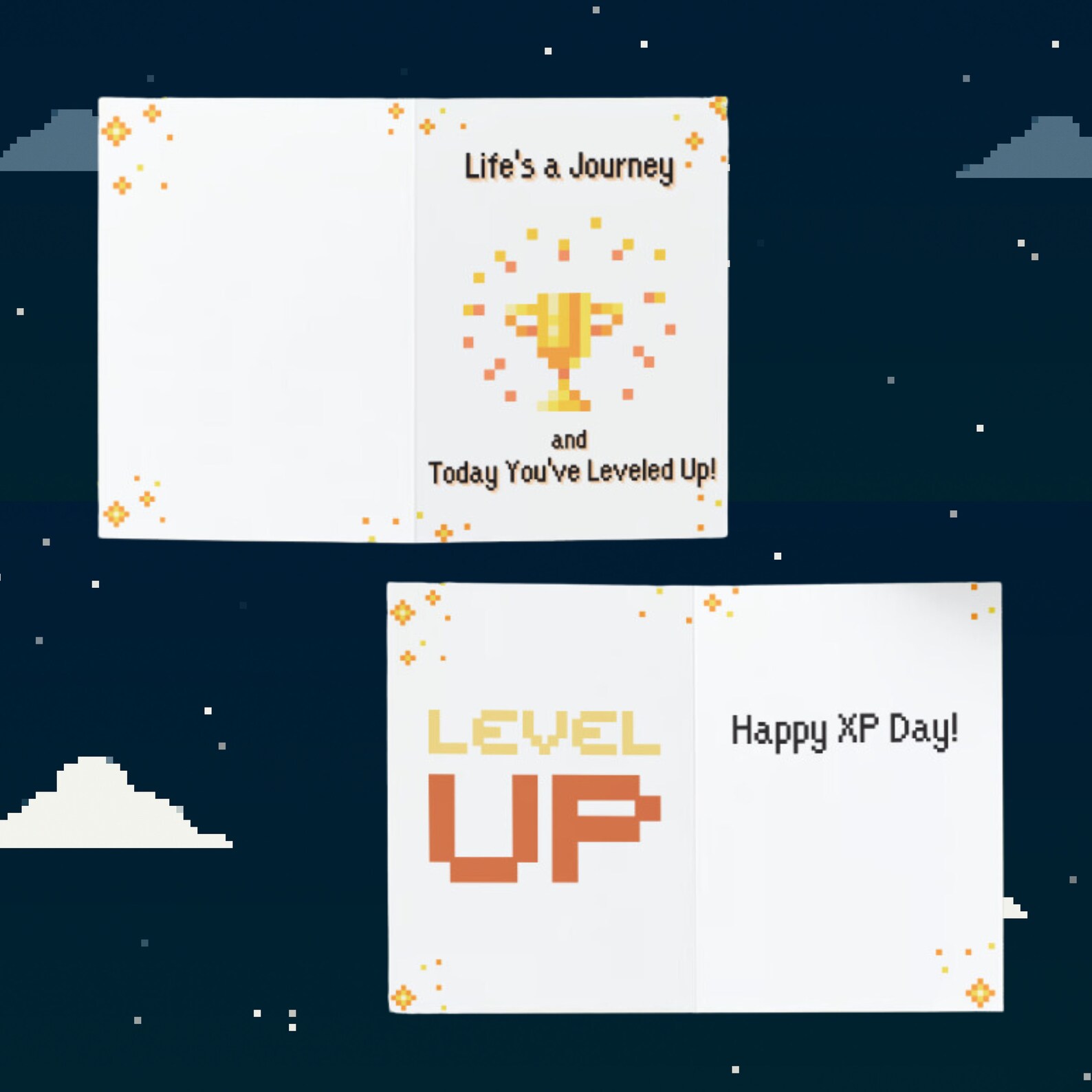 Level up Gamer Birthday Card, Printable Video Game Birthday Card, Retro ...