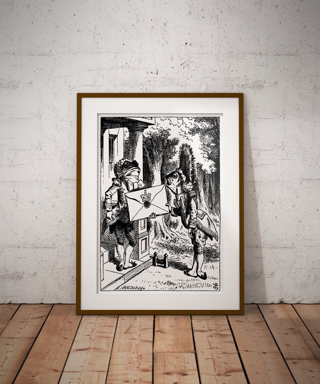 Alice in Wonderland Wall Art Frog Footmen and Fish Footmen - Etsy