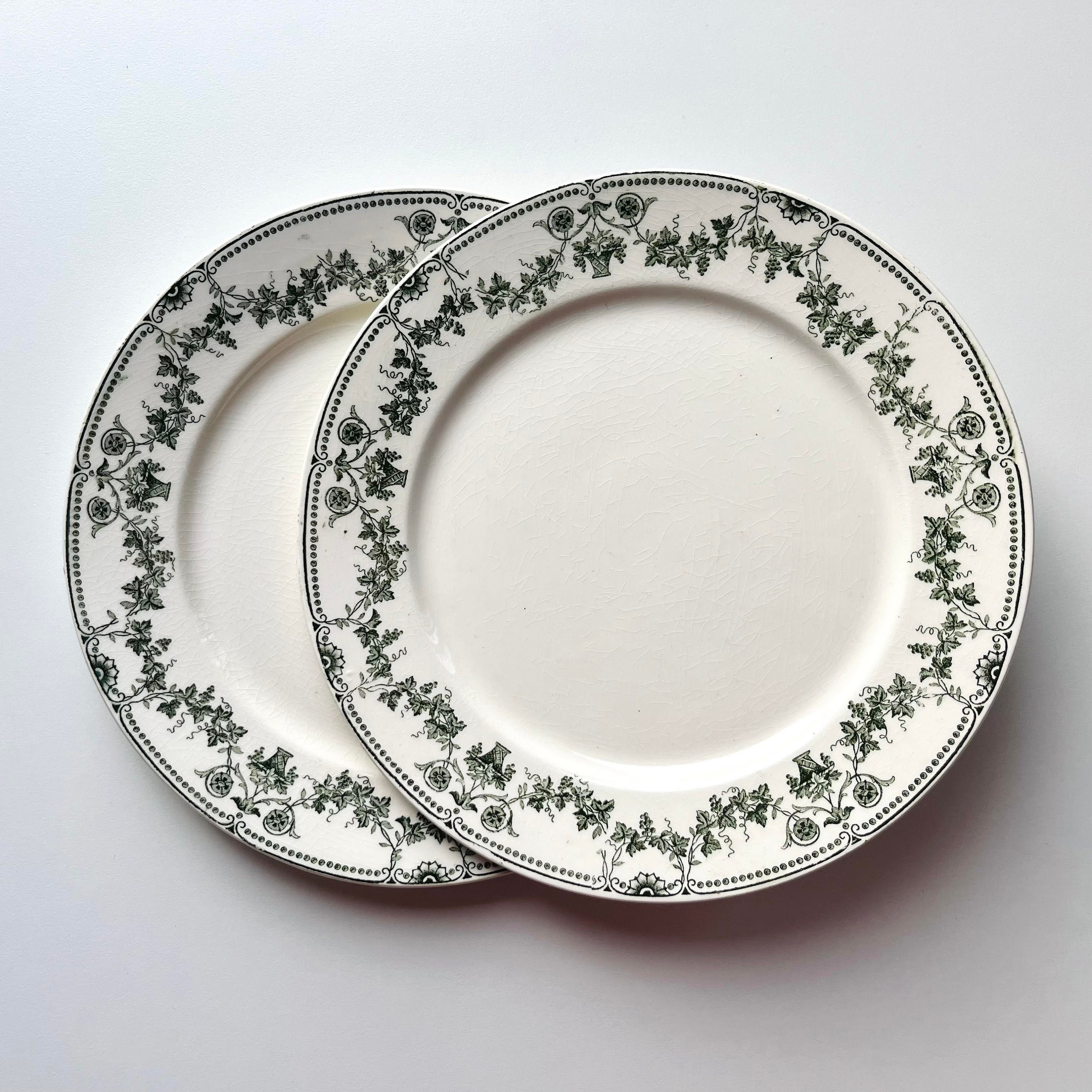 Platos de loza en loza modelo champagne siglo XIX - Etsy México