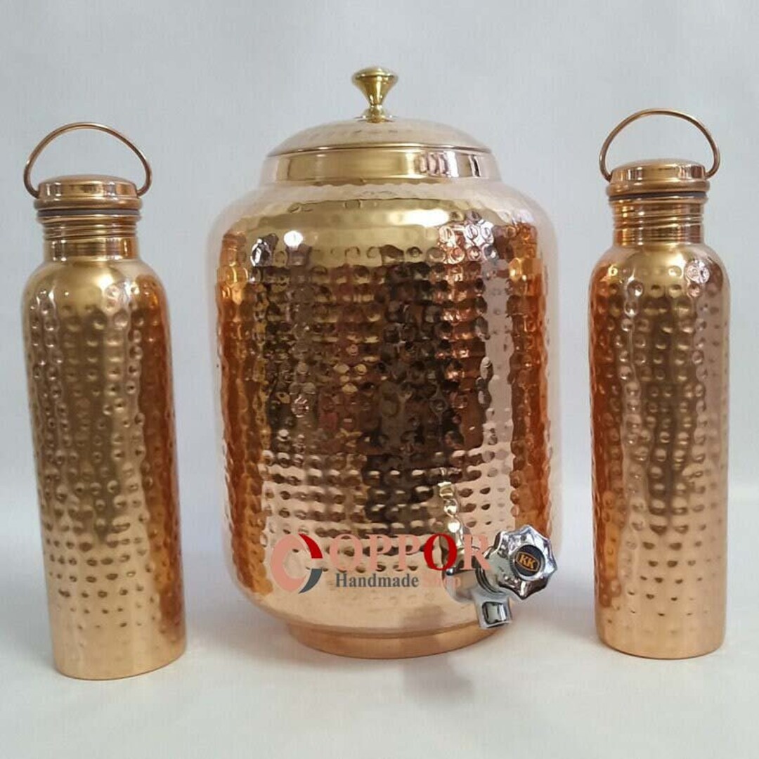 Water Dispenser Pot Vessel Water Storage Tank Jar With 2 - Etsy