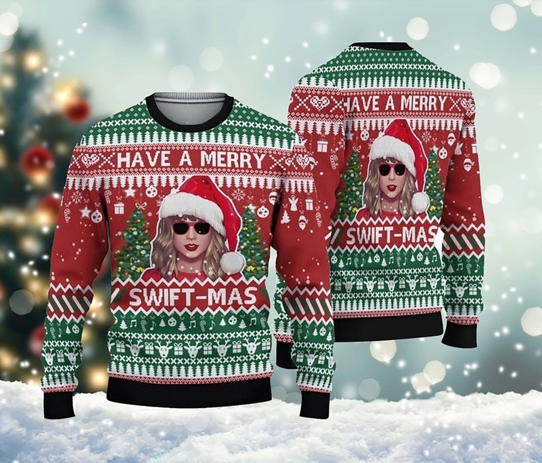 Swifties Ugly Christmas Sweater Taylor All Over Print - Etsy