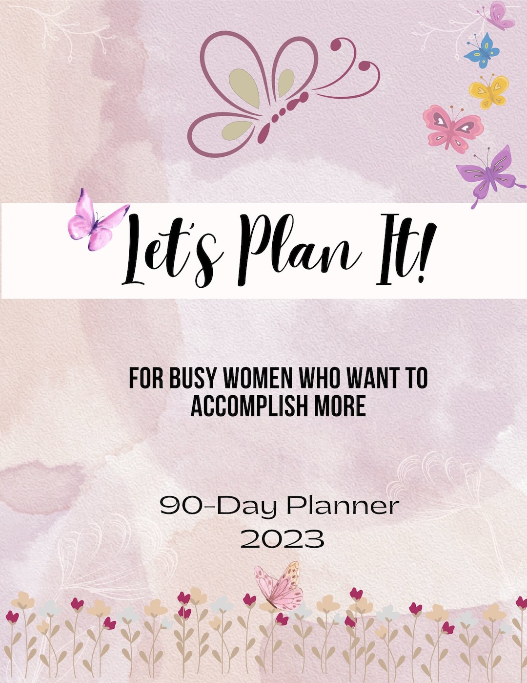 Let's Plan It 90-day Planner for Busy Women Who Want to - Etsy