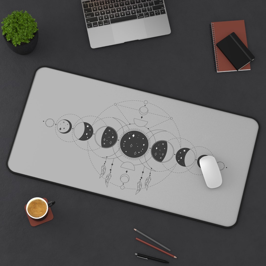 Moon Stages Desk Mat Aesthetic - Etsy