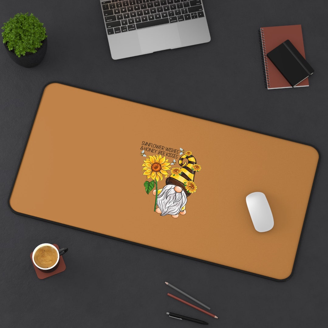 Sunflower Desk Mat Aesthetic Custom Desk Mat Large Gaming - Etsy