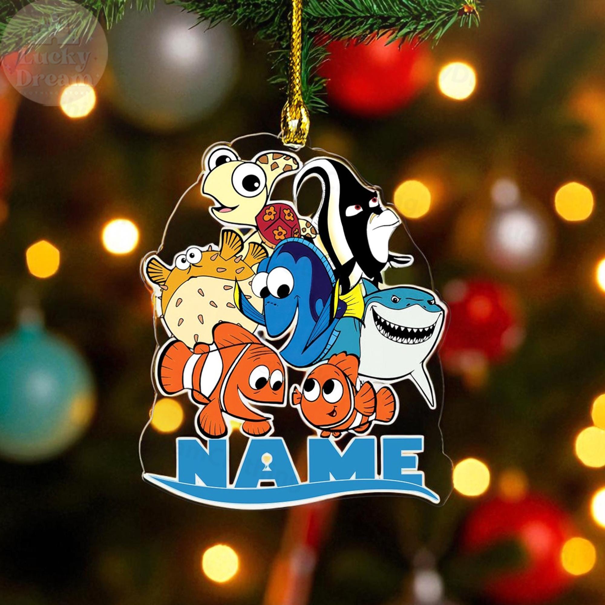 Personalized Finding Nemo Christmas Ornament 2025, Custom Dory ...