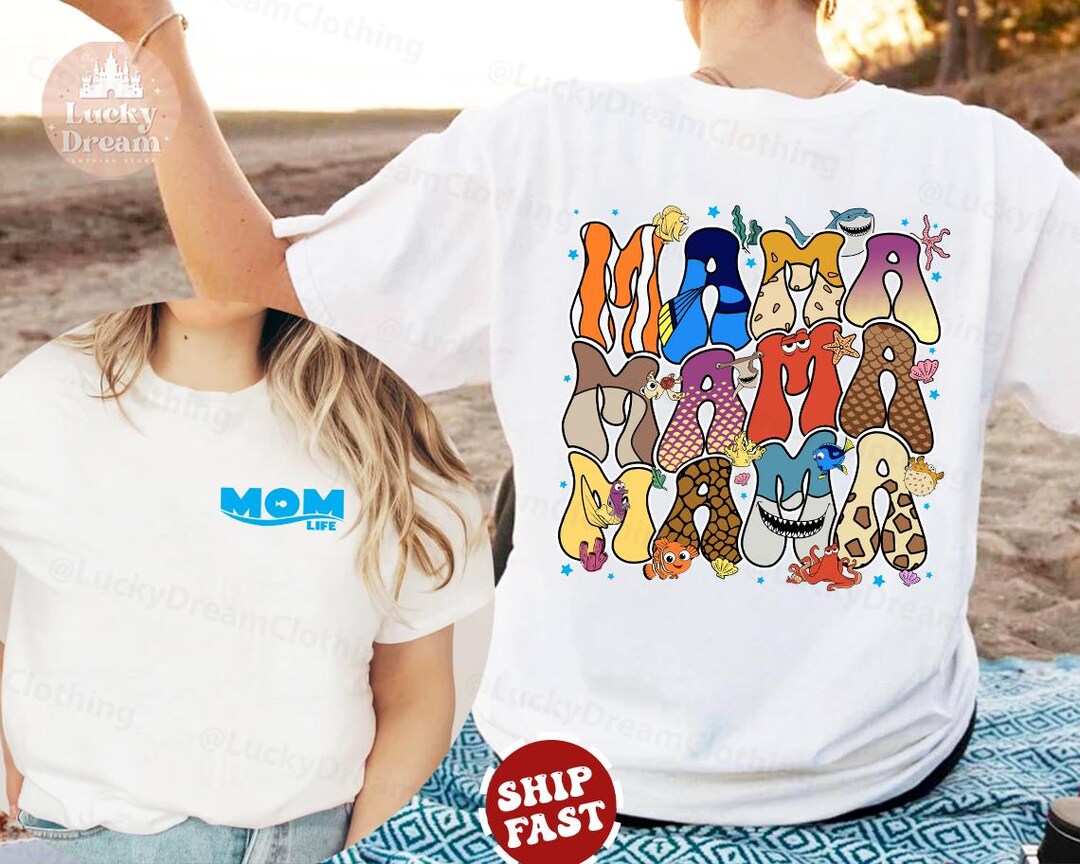 Mom Finding Nemo Themed Shirt, Pixar Finding Nemo Family Matching Tee ...
