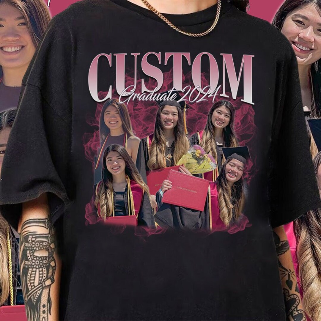 Personalized Graduation Shirt Design, Bootleg Custom Photo Graduation T ...