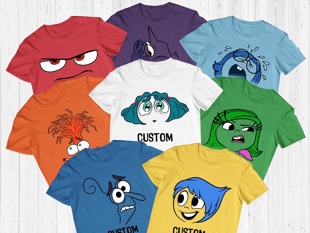 Custom Inside Out Shirts, Inside Out Characters Costume, Inside Out ...