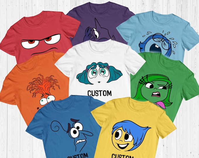 Inside Out Characters Costume, Inside Out 2 Shirt, Inside Out Group ...