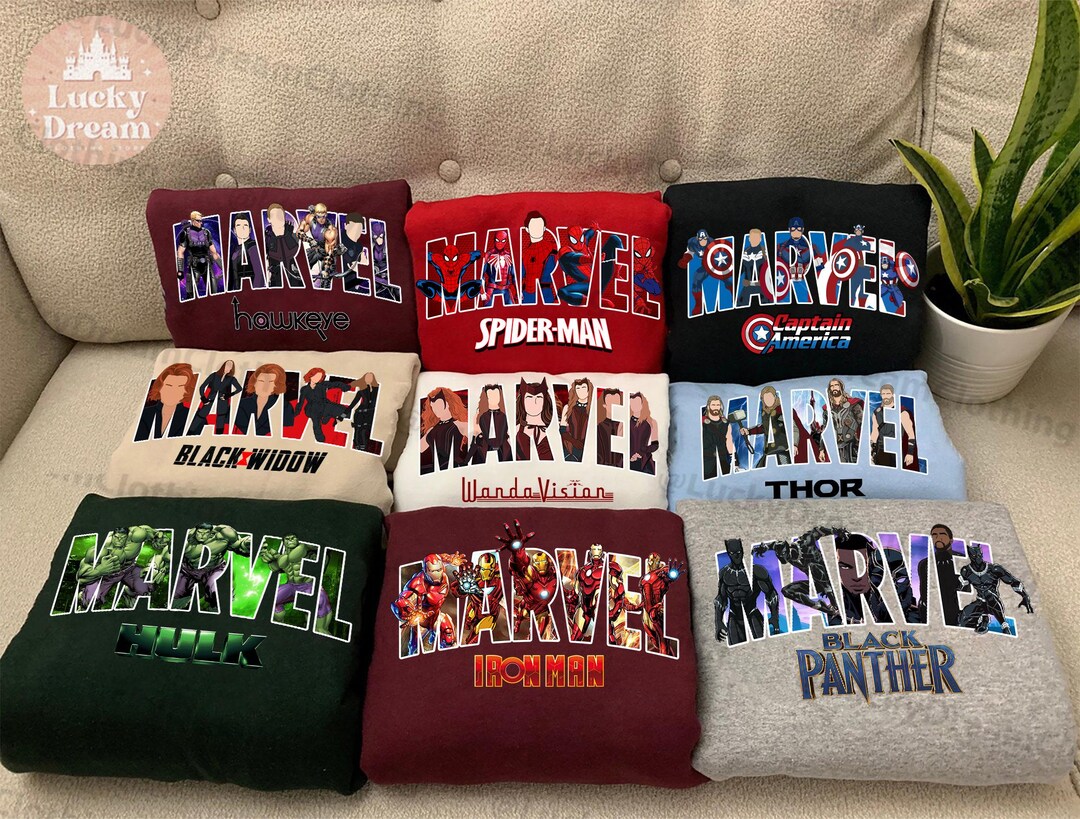 Superhero Team Characters Shirt, Avengers All Team Shirt, Mavrel ...