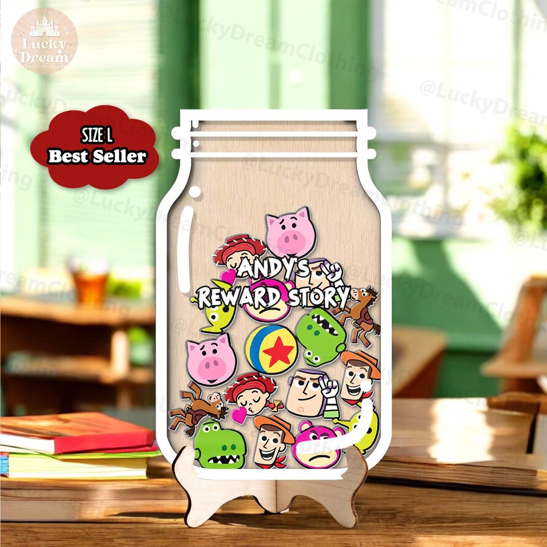 Personalized Disney Toy Story Reward Jar for Kids, Disney Motivation ...