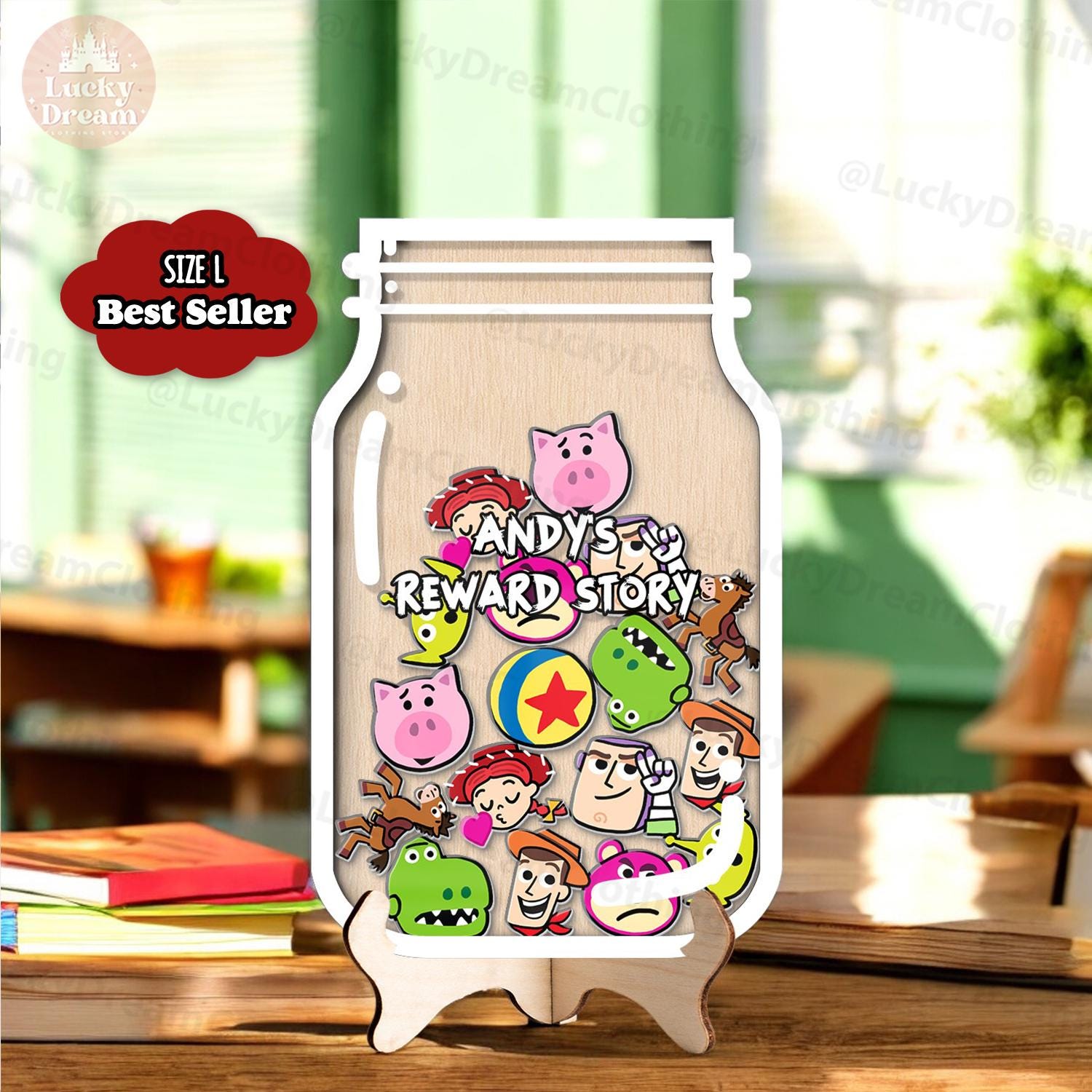 Personalized Disney Toy Story Reward Jar for Kids, Disney Motivation ...