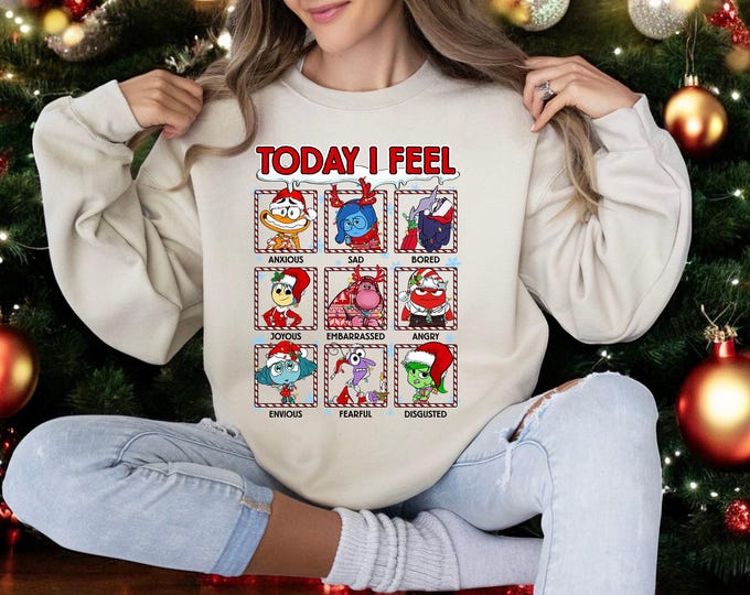 Today I Feel Shirt, Inside Out Characters T-shirt , Inside Out Family ...