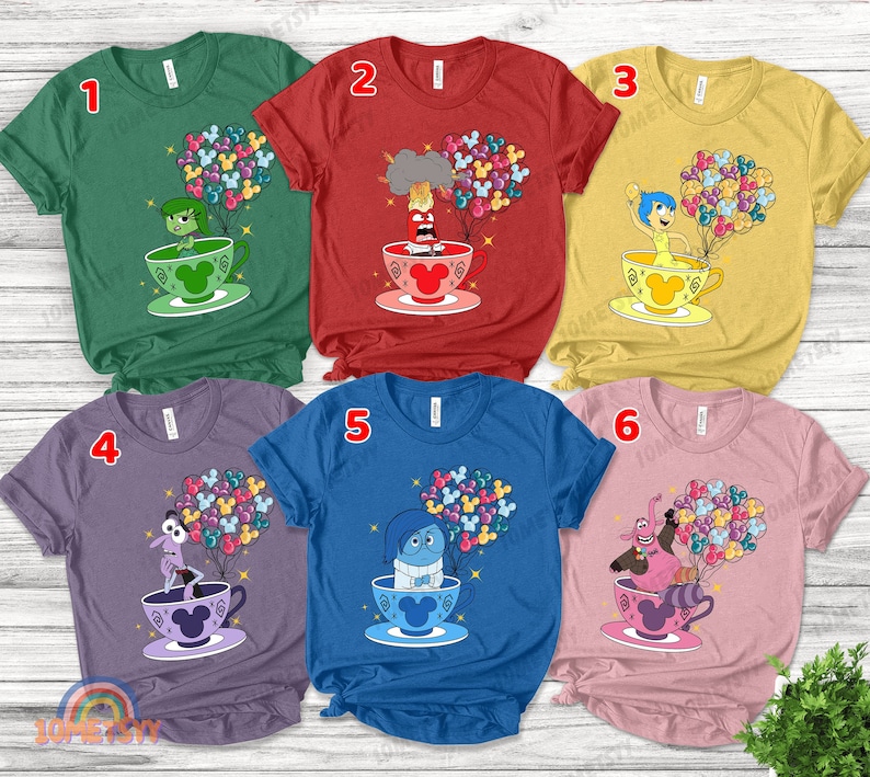 Disney Inside Out Shirt, Inside Out Characters Shirt, Disney Best ...