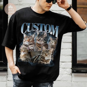 CUSTOM Bootleg Rap PET Shirt, Custom Pet, Custom Photo - Vintage ...