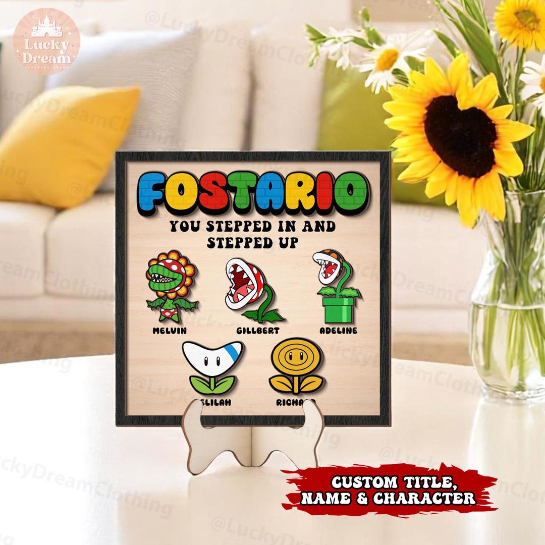 Personalized Foster Parent Wooden Sign, Custom Wooden Family ...