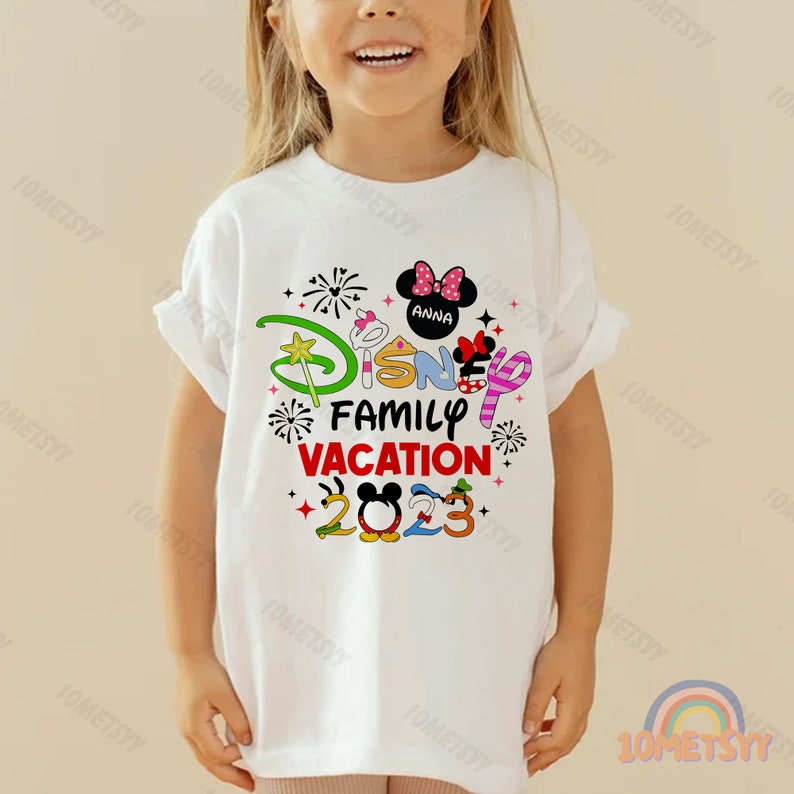Disney Family Vacation 2023 Personalized Tshirt, Disney Family Tshirt ...