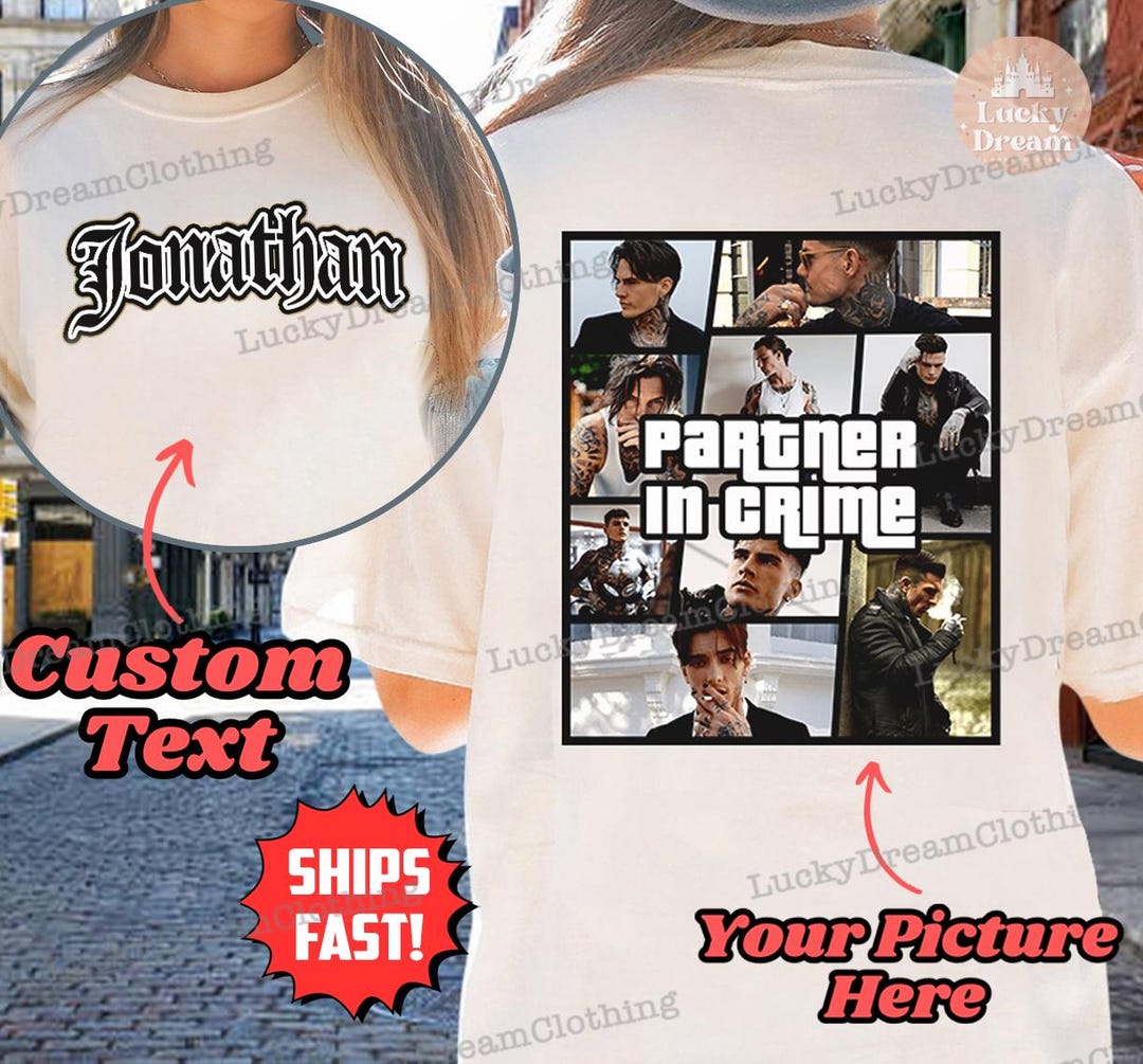 2-sided - Custom Bootleg Crime Style Shirt, Vintage Graphic 90s Tshirt ...