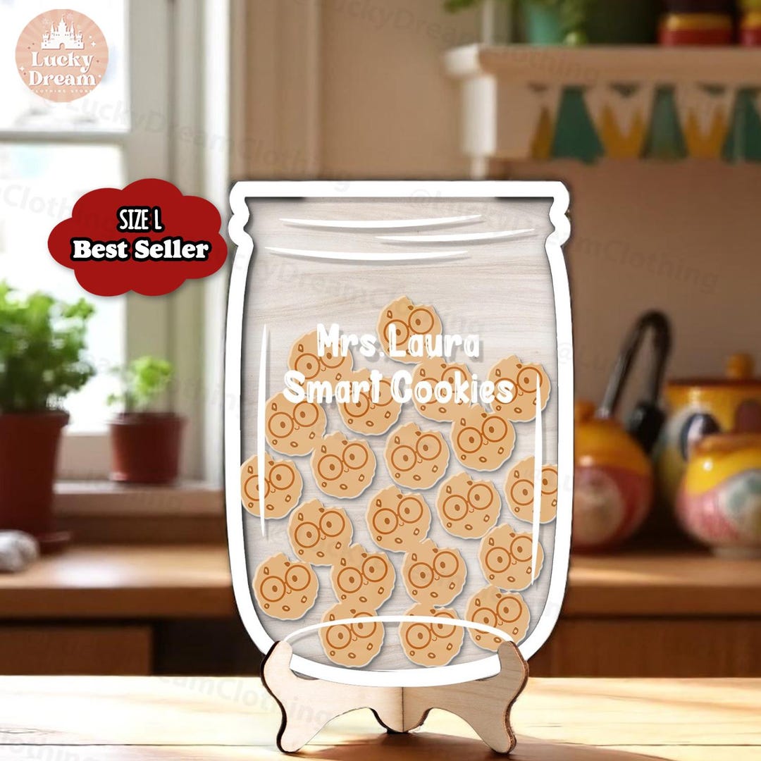 Smart Cookie Reward Jar With Custom Name, Cute Motivation Reward Jar ...