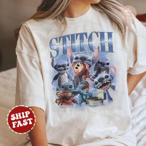 Custom Bootleg Rap Bootleg Shirt, Stitch Bootleg Tee, Vintage Graphic ...
