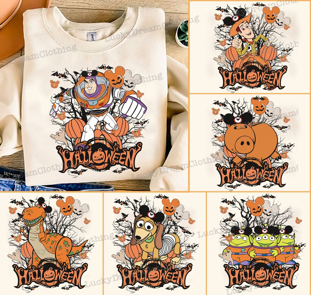 Disney Toy Story Skeleton Halloween Shirt, Toy Story Family Halloween ...