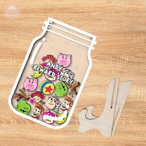 Personalized Disney Toy Story Reward Jar for Kids, Disney Motivation ...