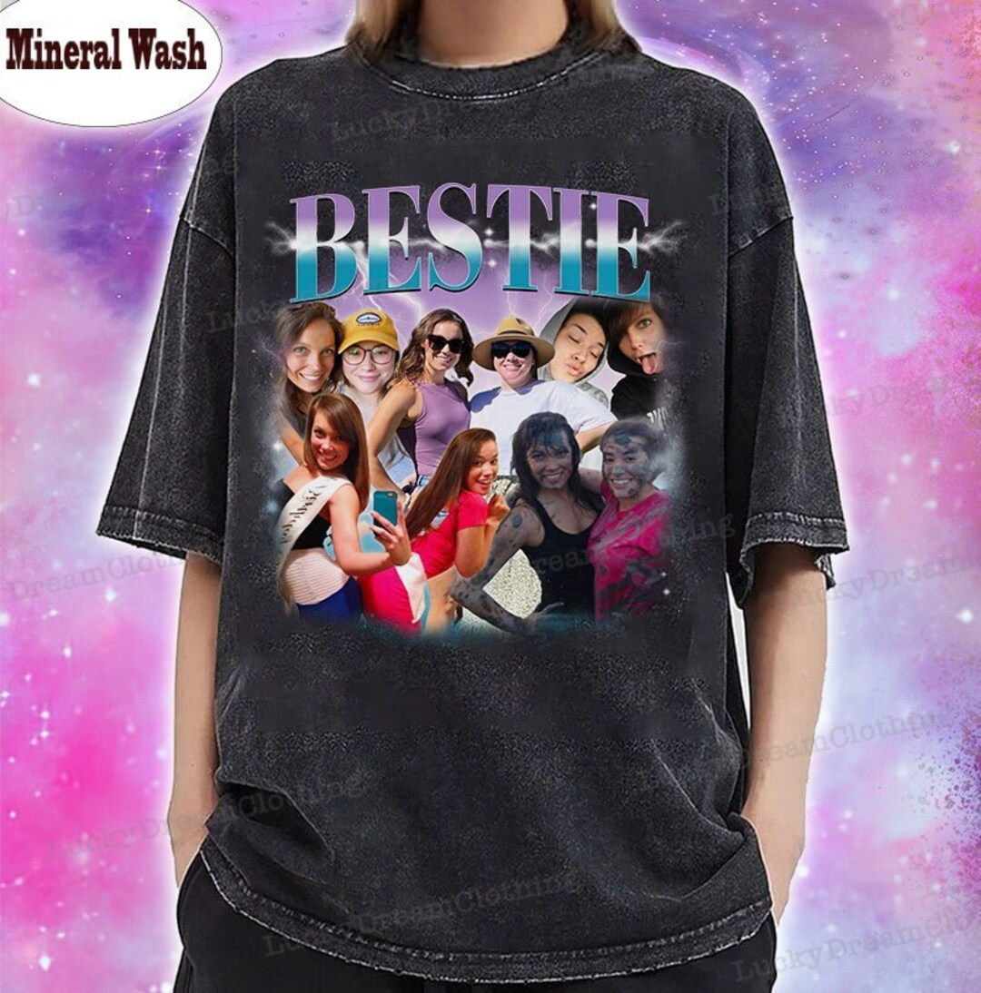 Comfort Colors® CUSTOM Bootleg Rap Bestie Shirt, Custom Photo Vintage ...