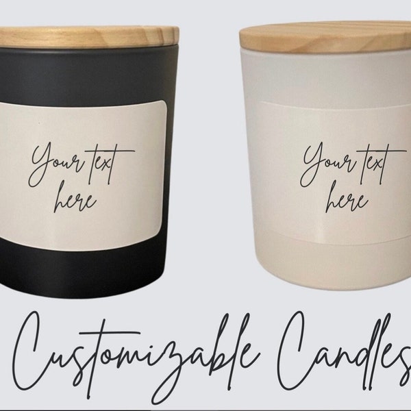 Personalized Candles - Make Your Own Candles