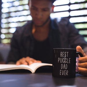 Puggle Custom Coffee Mug Personalized Gifts for Dog Mom Dad Grandparent ...
