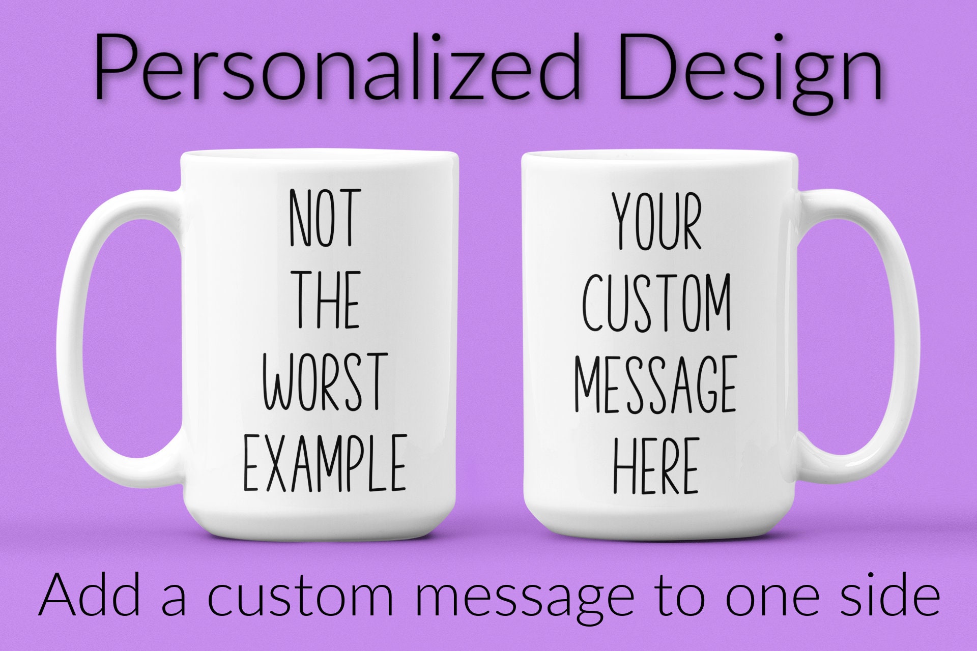 Not the Worst Employee Custom Coffee Mug | Personalized Employee Gift ...
