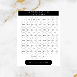 52 Weeks Savings Challenge Printable/goodnotes Compatible PDF Budget ...