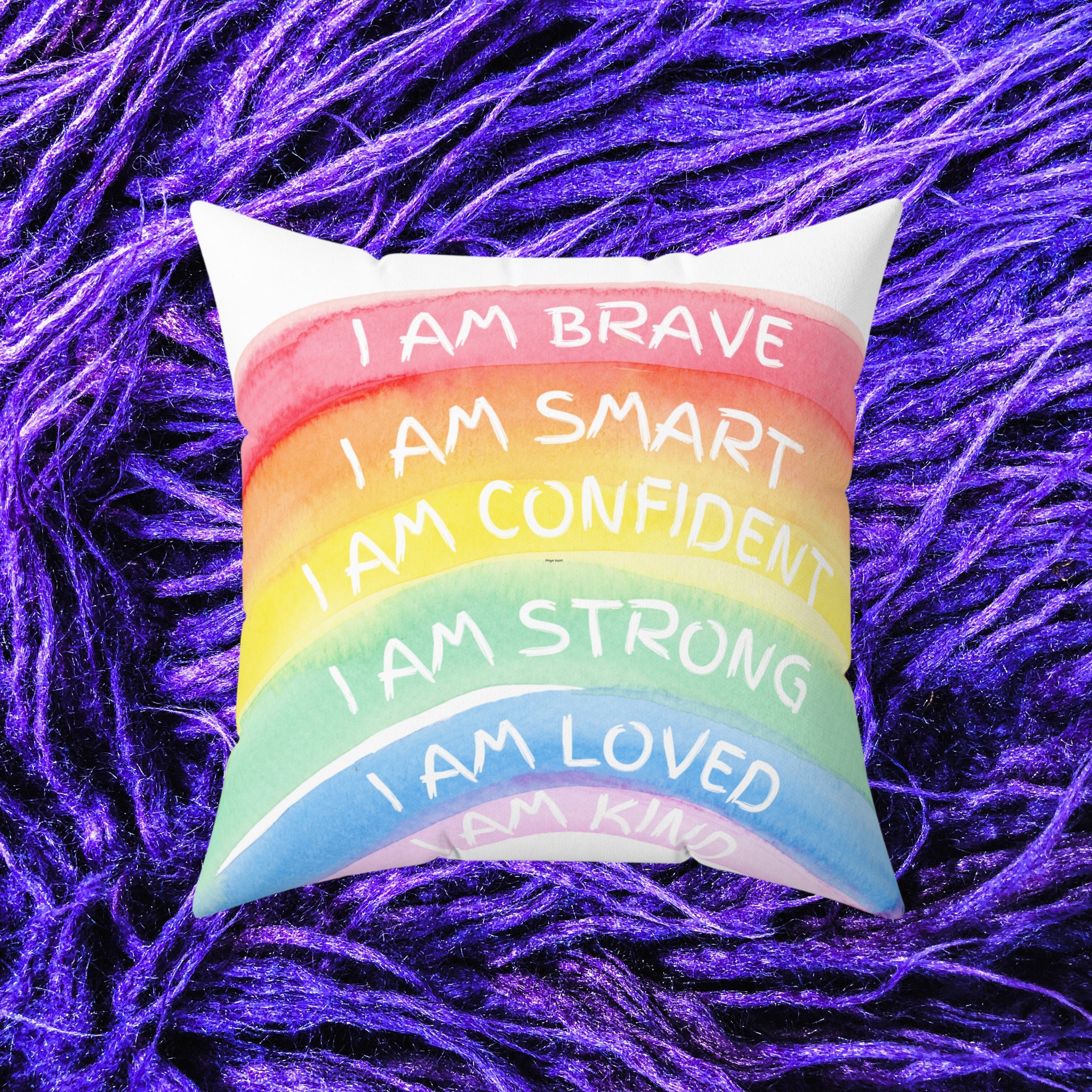 Daily Affirmations Pillow Self-care Decorative Pillow I Am - Etsy