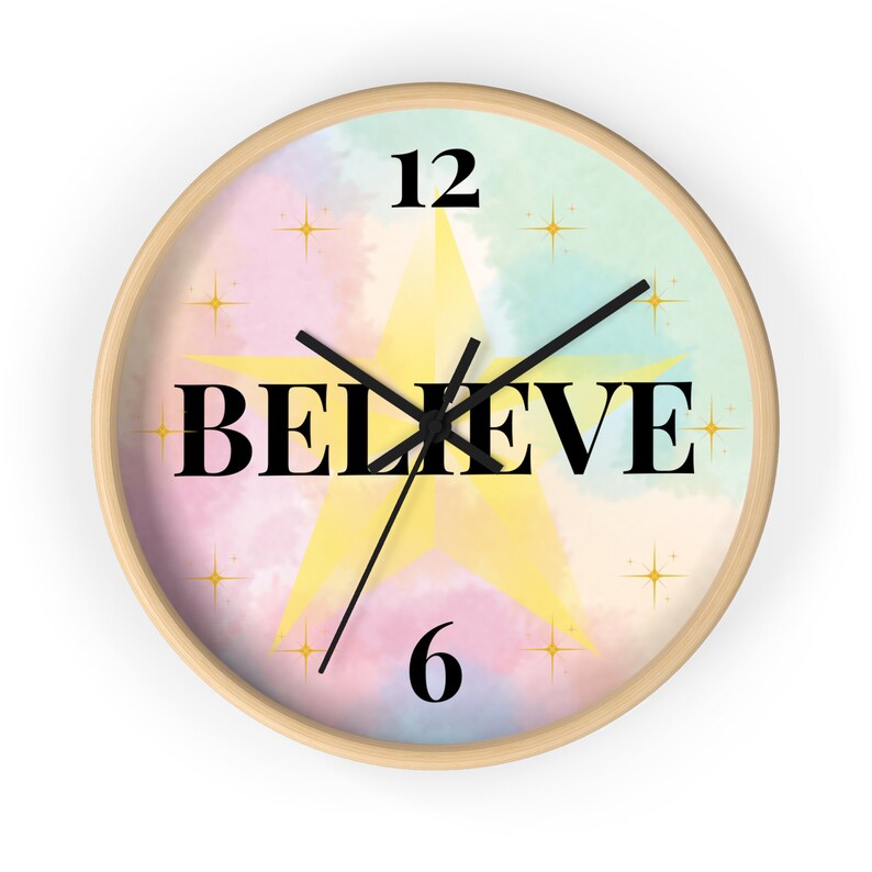 Kids Wall Clock Therapy Office Decor Acrylic Wall Clock - Etsy