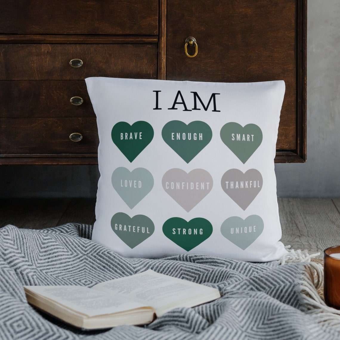Daily Affirmations Pillow, Self-care Decorative Pillow, Daily Reminders ...