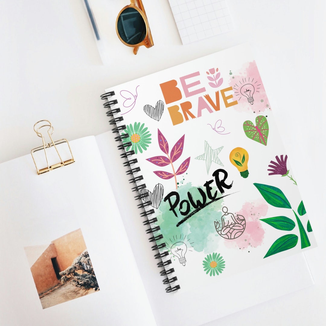 Mental Health Journal, Positive Self Care Kids Spiral Notebook ...