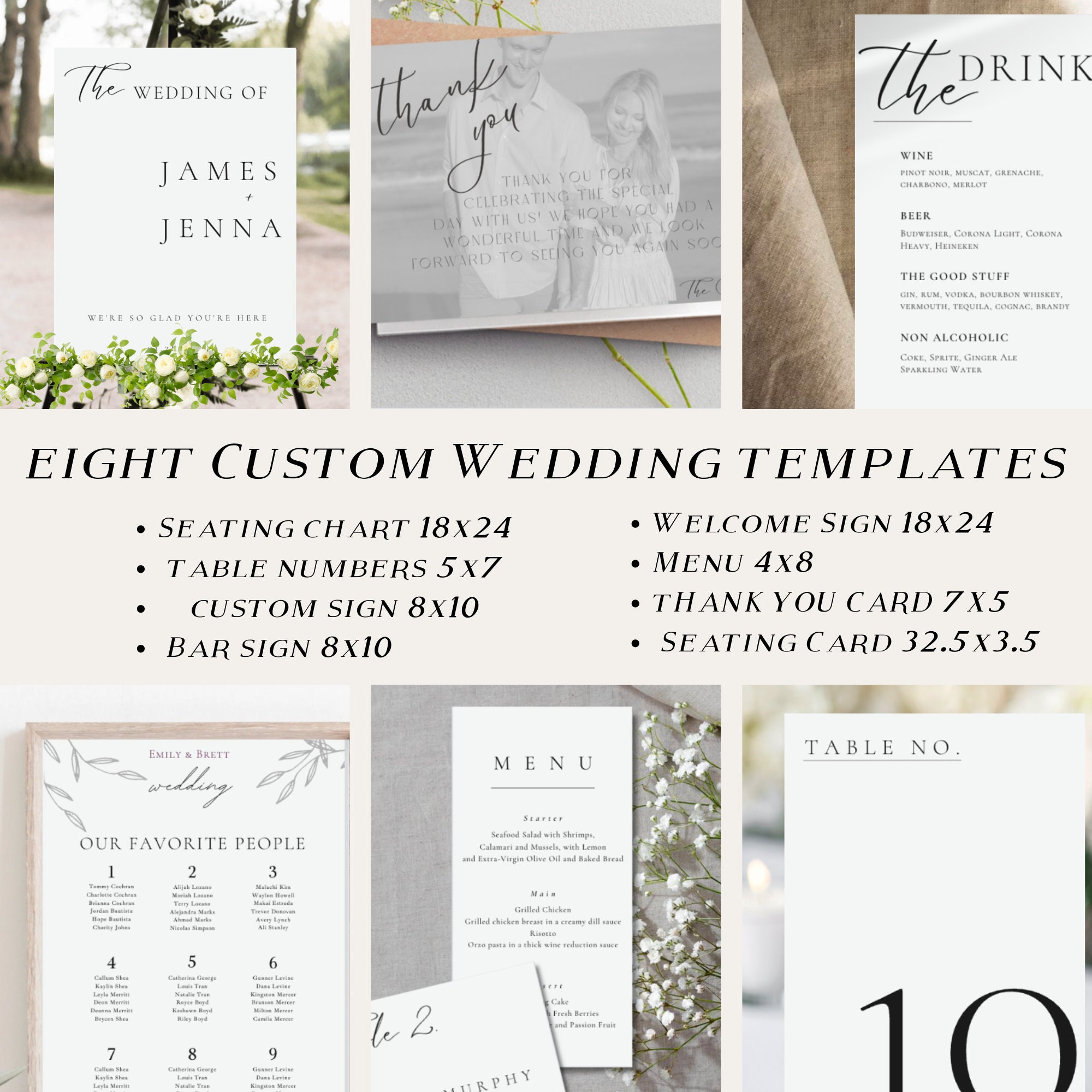 Modern Wedding Signs Wedding Welcome Sign Wedding Seating - Etsy
