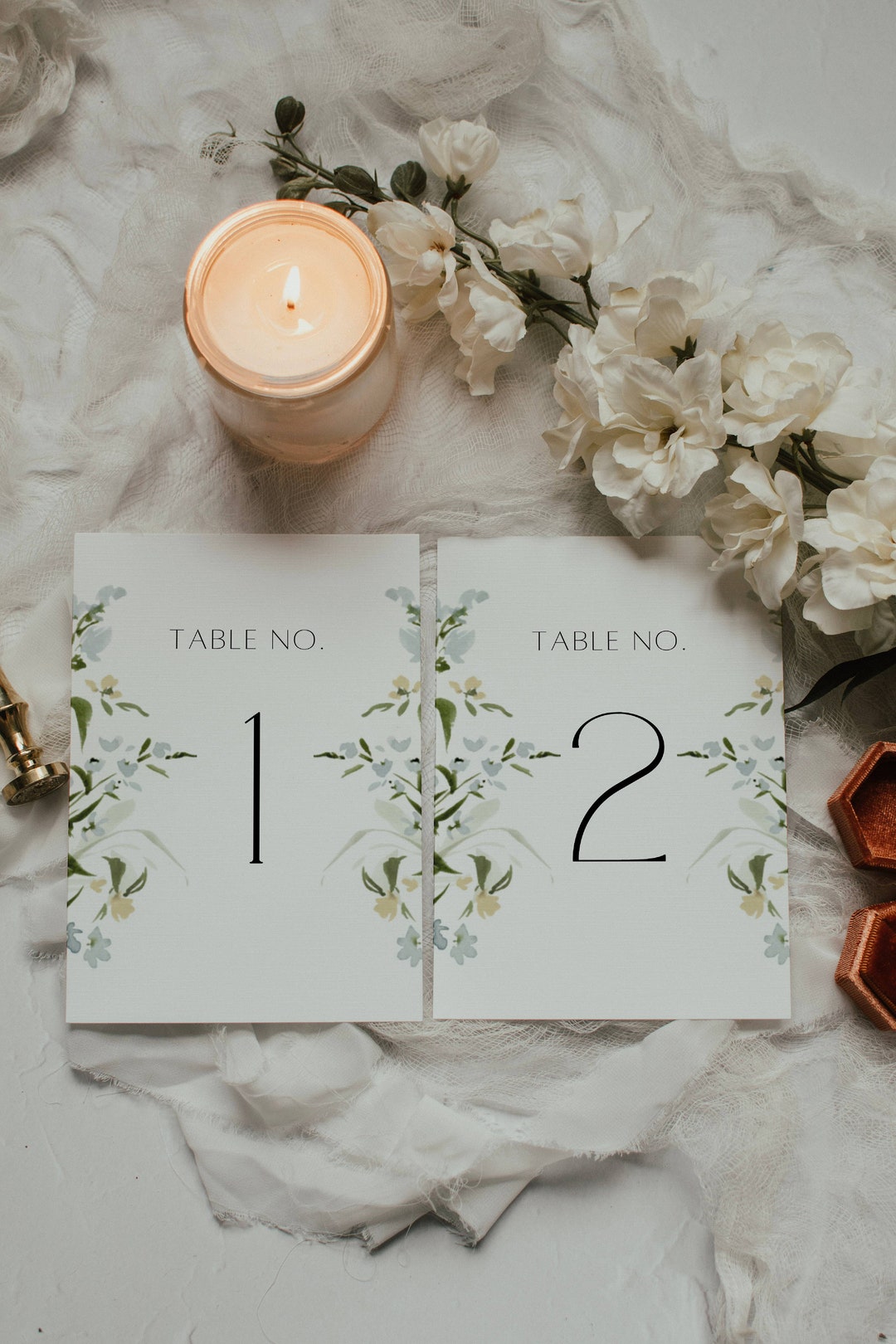 Modern Wedding Table Numbers, Printable & Downloadable Custom Wedding ...